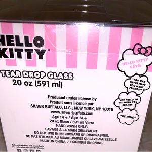 Hello Kitty | Dining | New Hello Kitty Tear Drop Glass | Poshmark